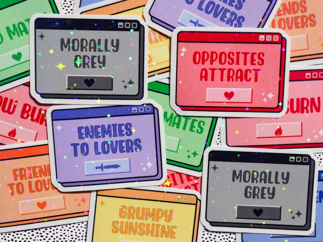 Book Trope Sticker Pack | Bookish Stickers | Stickers for Kindle and ...