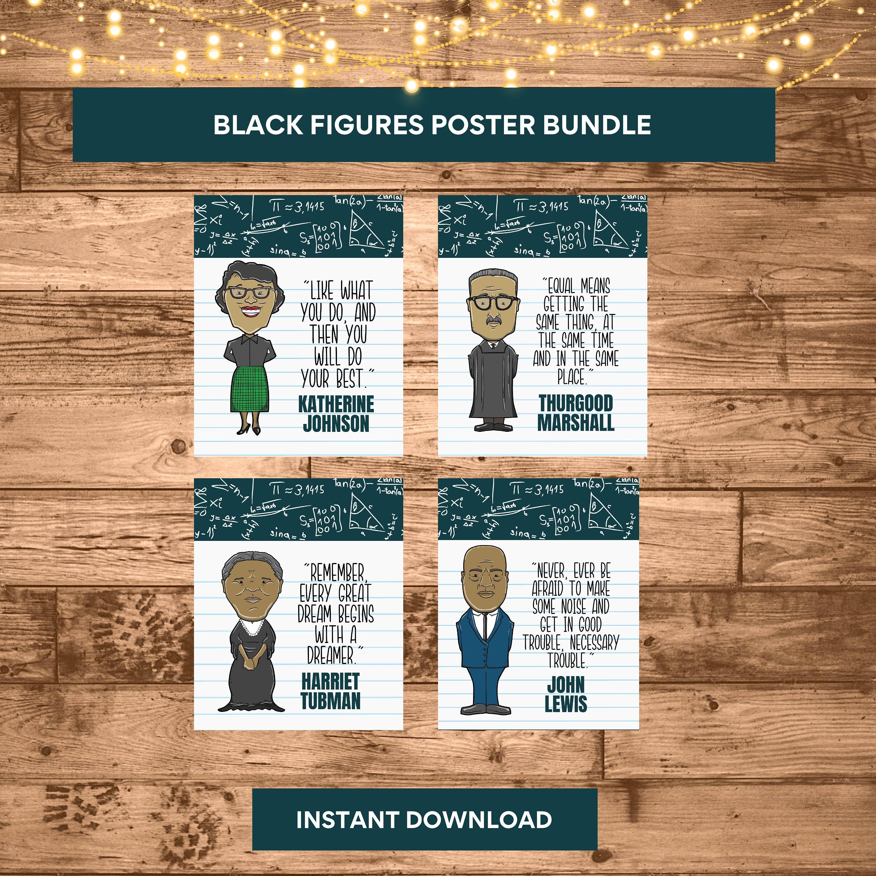 Black History Posters Educational Resources Homeschool | Etsy