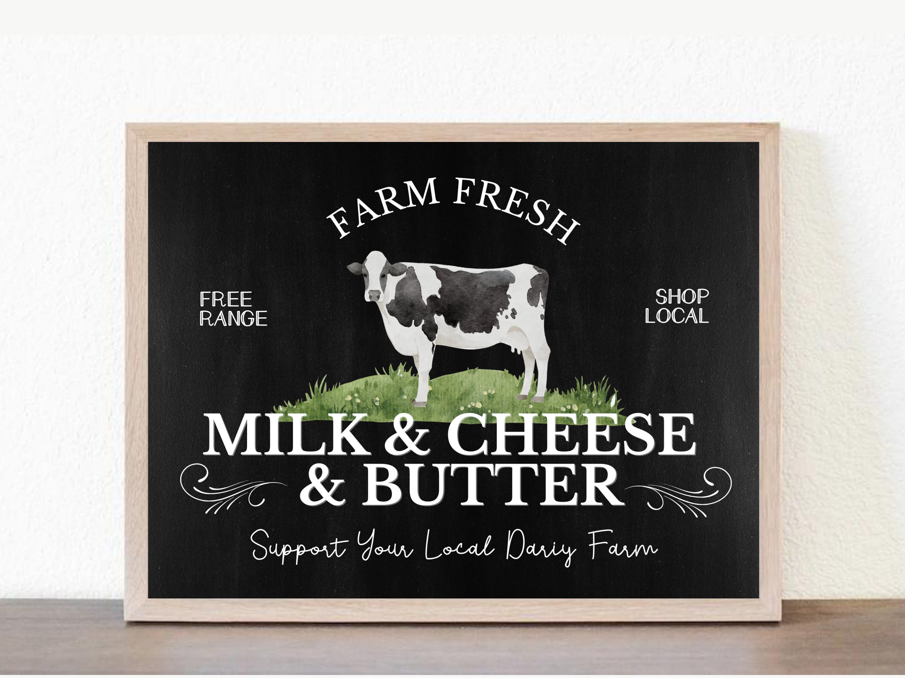 Farm Fresh Wall Art Coffee Bar Sign Farm Fresh Diary - Etsy