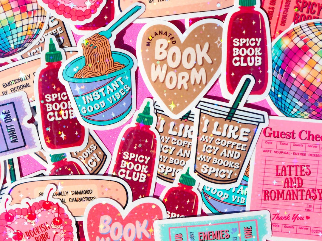 Bookish Sticker Pack of 5-20 | Bookish Stickers | Booktok | Laptop ...