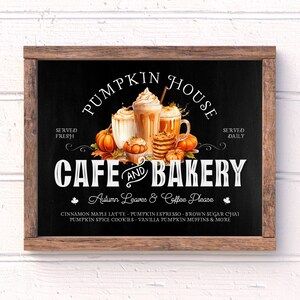 Pumpkin Coffee Bar Sign | Hot Cocoa Sign | Pumpkin Spice Latte | Fall ...