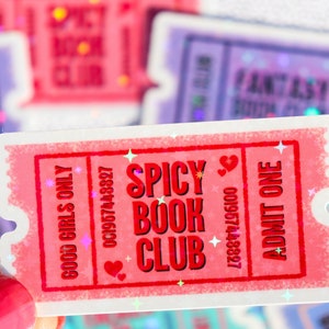 Spicy Book Club Sticker | Bookish Stickers | Stickers for Kindle | Book ...