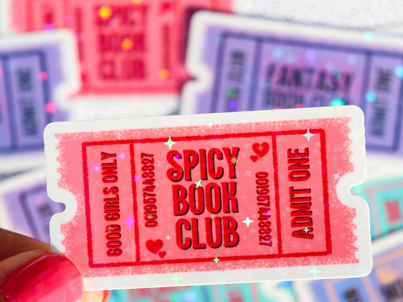 Spicy Book Club Sticker | Bookish Stickers | Stickers for Kindle | Book ...