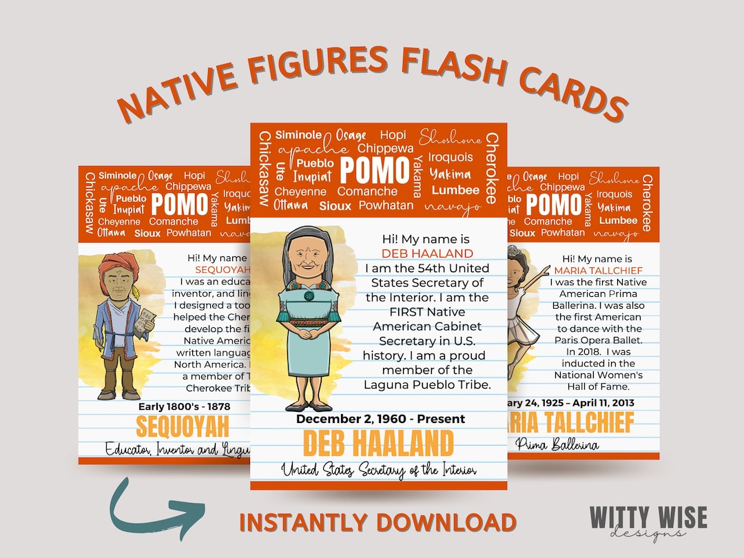 Native American Flash Cards | Educational Resources | Homeschool ...