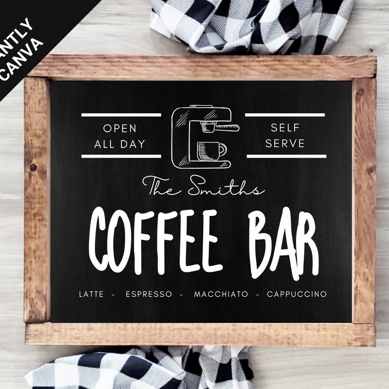 Coffee Bar Signs - Etsy