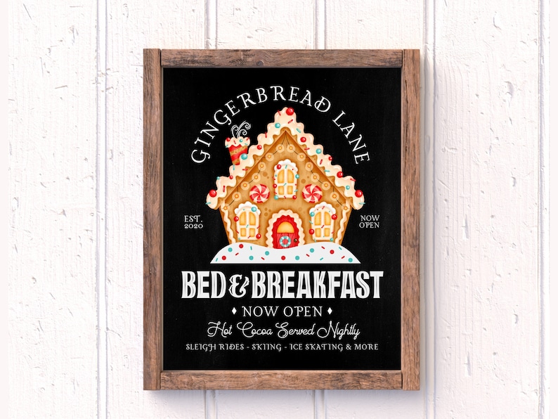 Chistmas Coffee Bar Sign | Gingerbread Decor | Hot Cocoa Sign ...