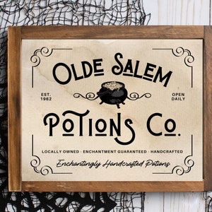 Halloween Potions Sign | Halloween Printable | Vintage Halloween Decor ...