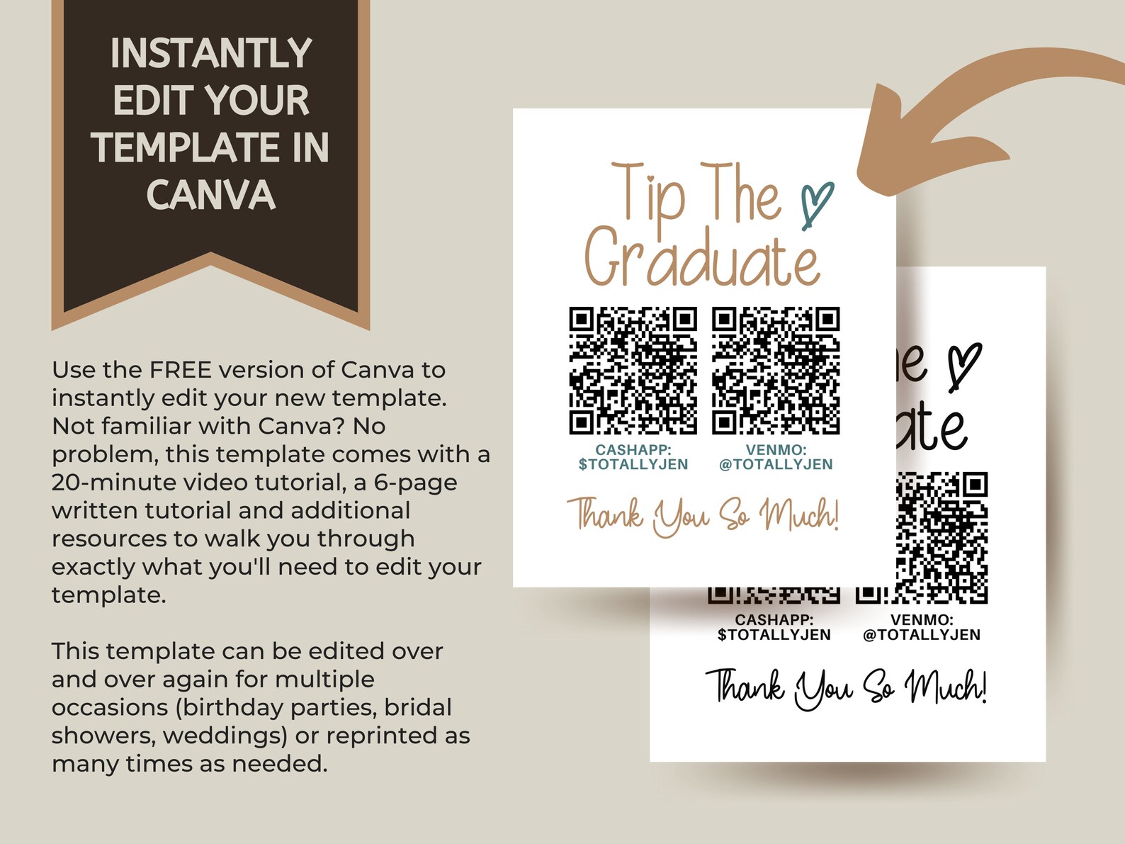 Graduation Party Sign Graduation Gift Sign QR Code Sign | Etsy