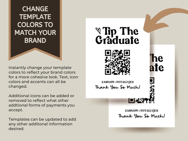 Graduation Gift Sign Graduation Gift Sign QR Code Sign - Etsy