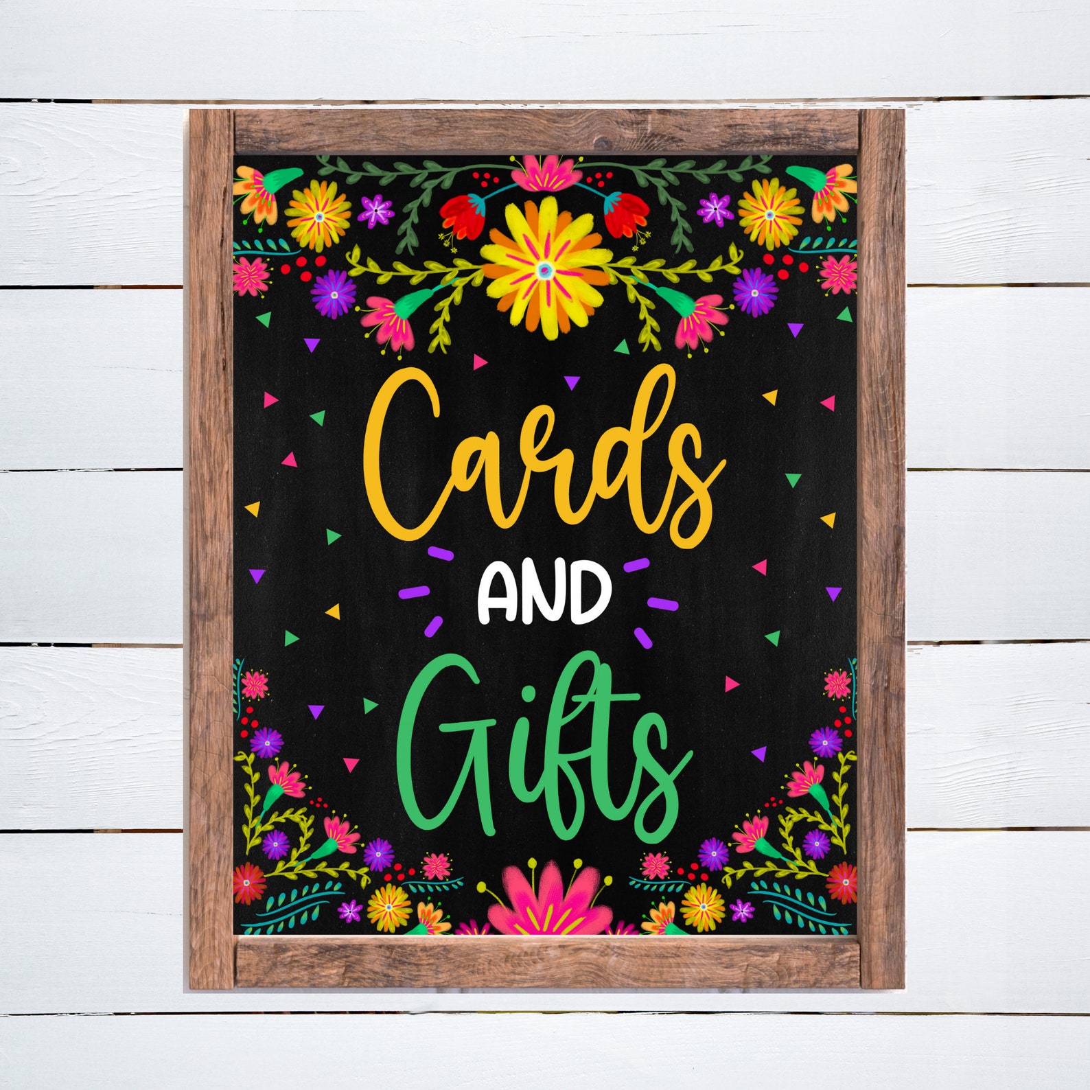 Cards and Gifts Sign | Fiesta Theme Party | Fiesta Bridal Shower ...