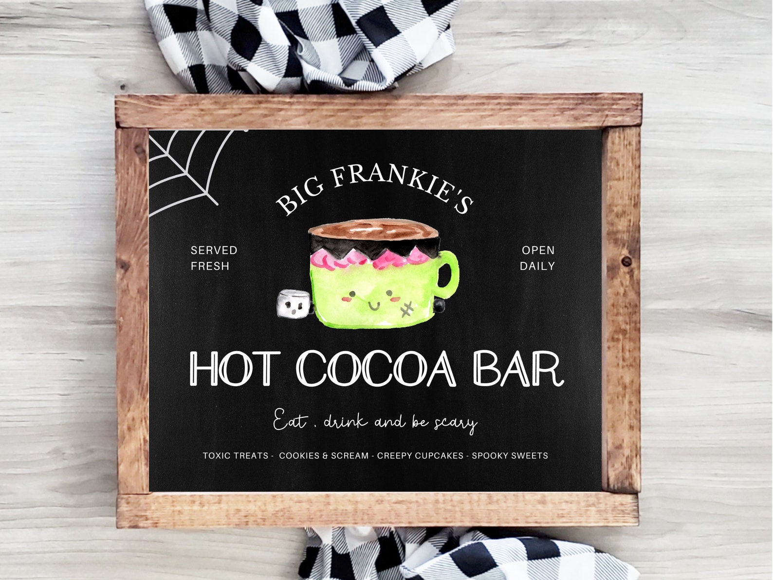 Halloween Printable Sign Spooky Decor Halloween Coffee Bar | Etsy