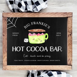 Halloween Printable Sign | Spooky Decor | Halloween Coffee Bar Sign ...