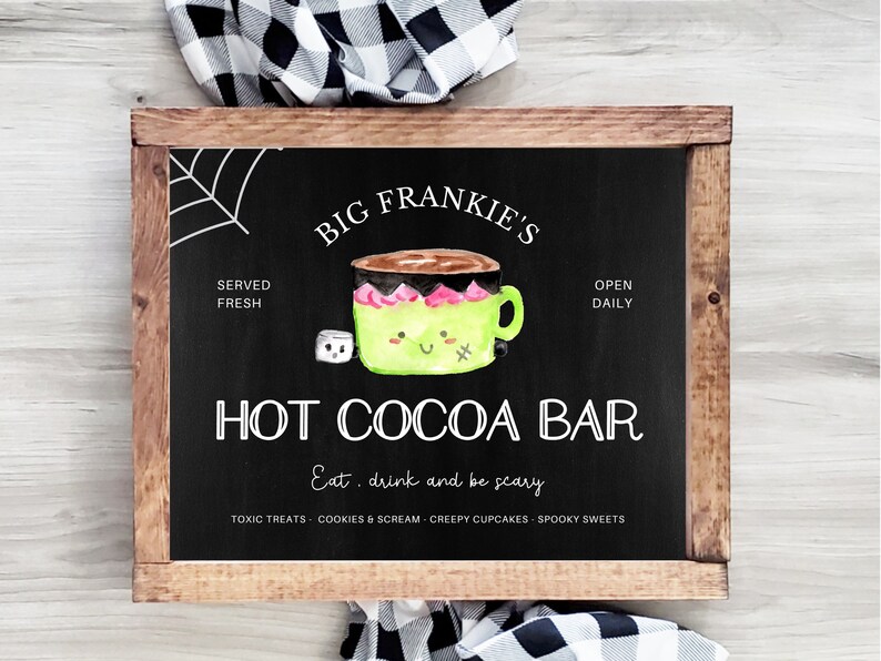 Halloween Printable Sign Spooky Decor Halloween Coffee Bar | Etsy