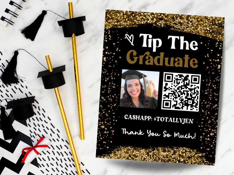 Graduation Party Sign Graduation Gift Sign QR Code Sign - Etsy