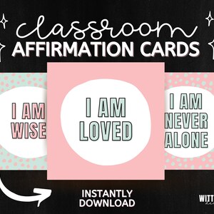 Classroom Affirmations | Teacher Templates | Classroom Templates ...