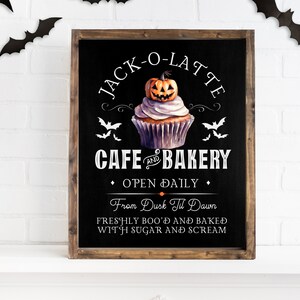 Halloween Coffee Bar Sign | Pumpkin Print | Halloween Hot Chocolate Bar ...
