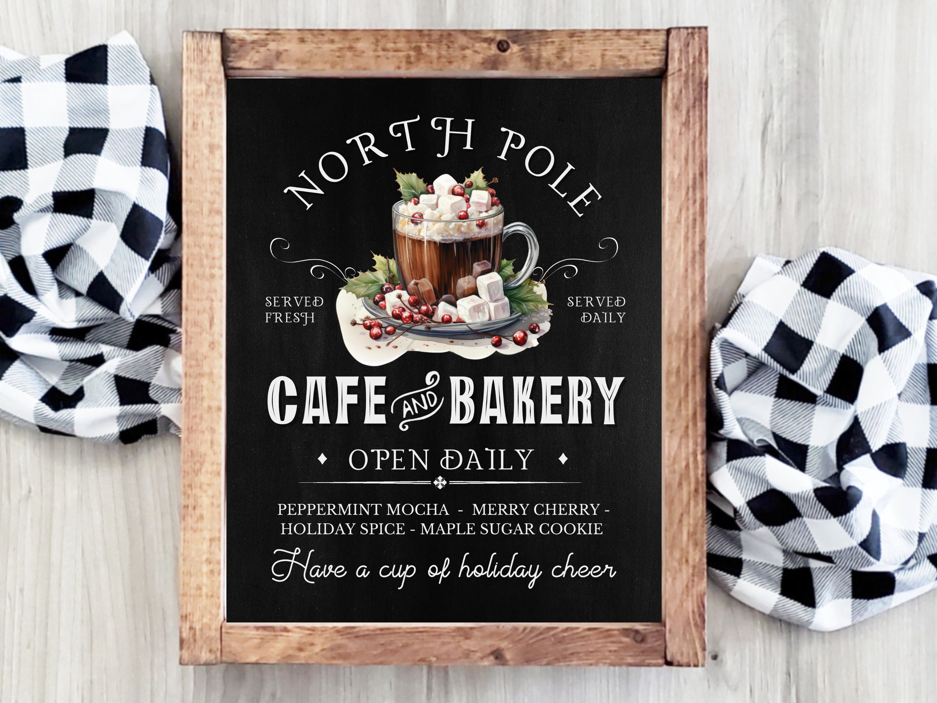 Hot Cocoa Bar Sign | Christmas Coffee Bar Sign | Hot Chocolate Bar ...