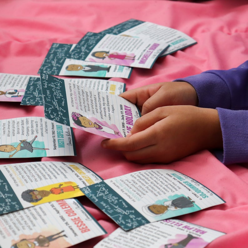Black History Flash Cards Educational Resources Homeschool - Etsy