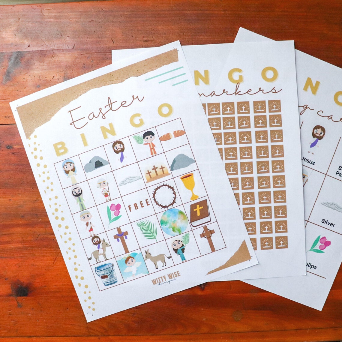 Bible Easter Bingo Printable Easter Kids Activities Easter | Etsy