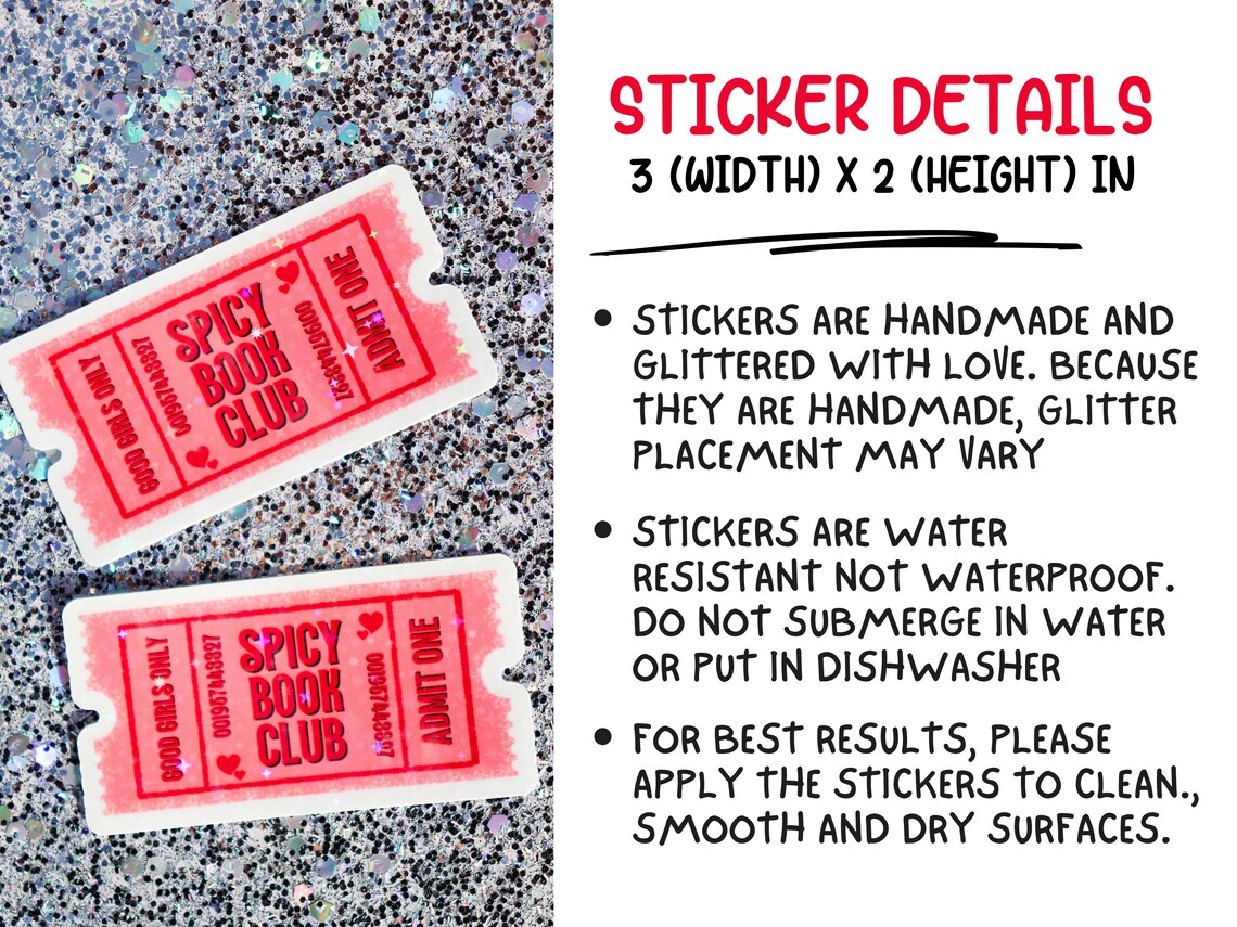 Spicy Book Club Sticker | Bookish Stickers | Stickers for Kindle | Book ...