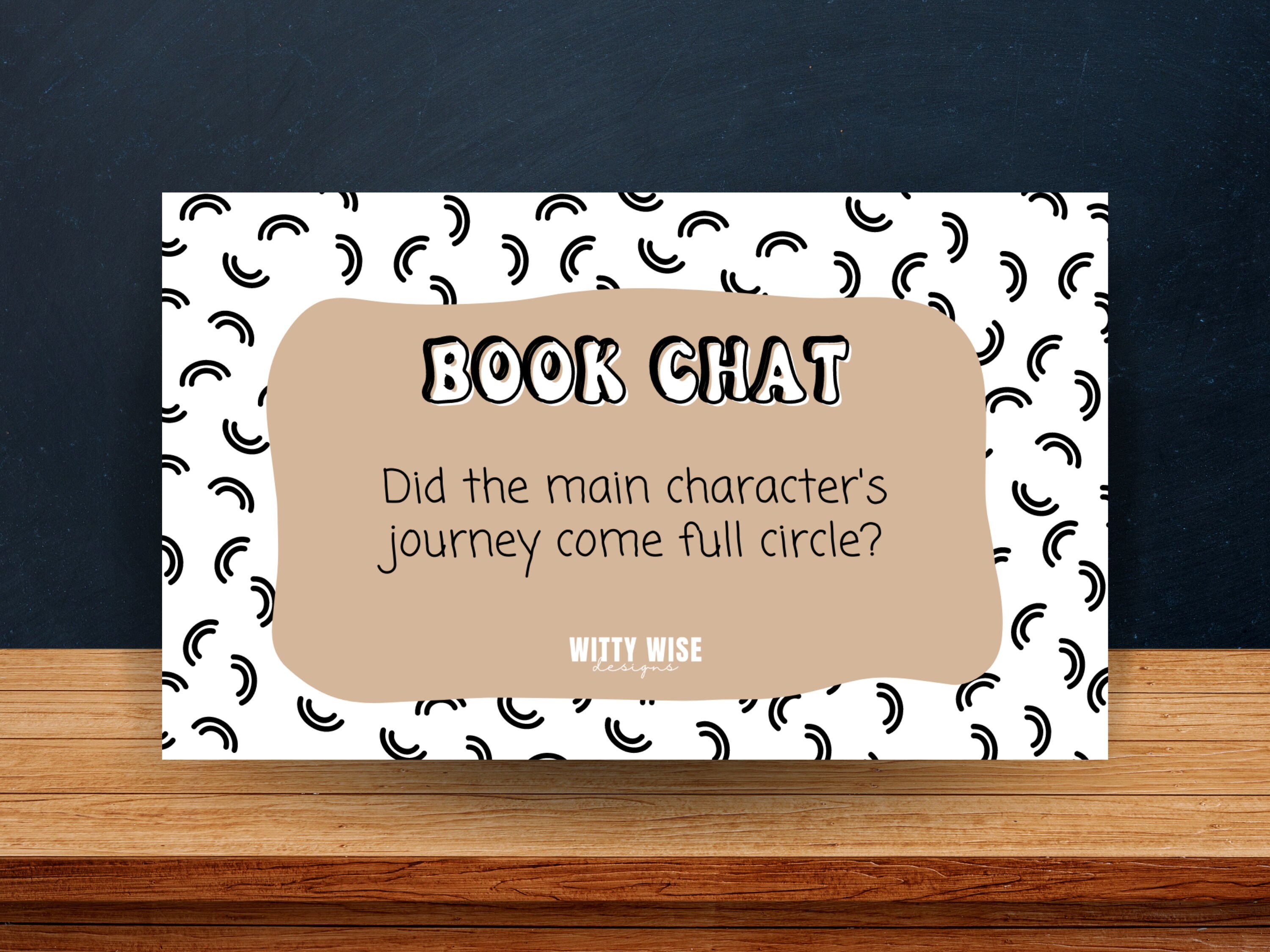Book Club Discussion Questions | Book Club Cards | Bibliophile Gifts ...