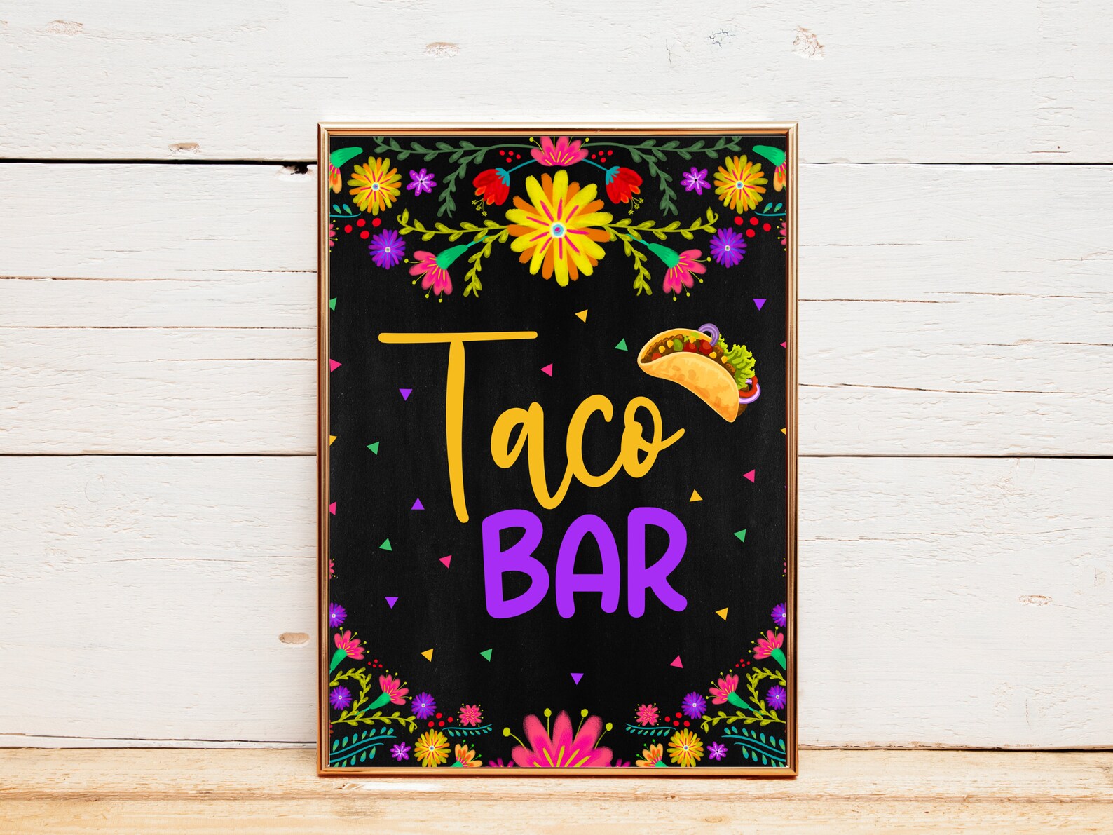 Taco Bar Sign | Fiesta Theme Party | Taco Graduation Party | Fiesta ...