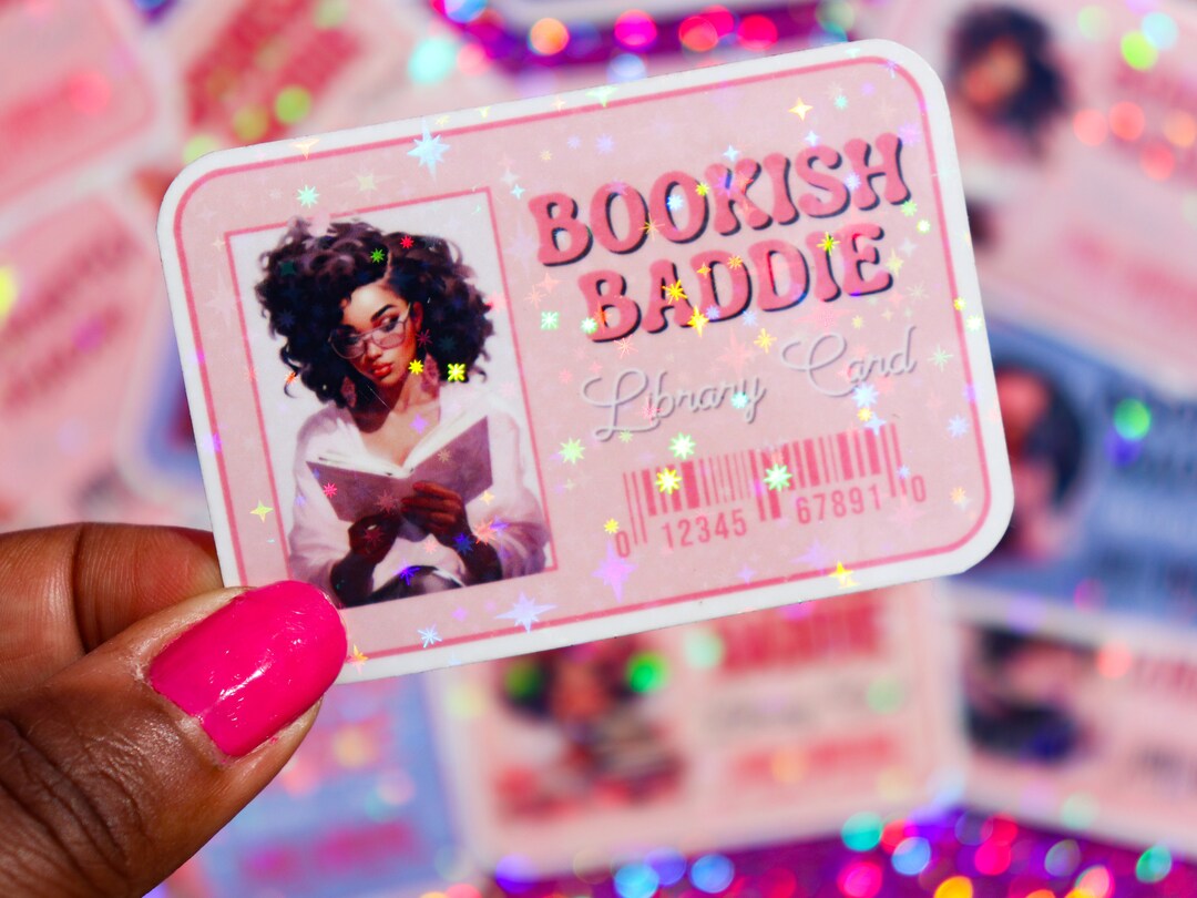 Book Sticker Black Girl Stickers Library Card Sticker Booktok Laptop ...