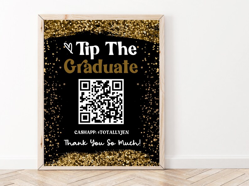 Graduation Party Sign Graduation Gift Sign QR Code Sign | Etsy