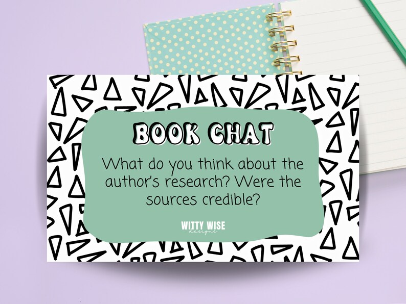 Book Club Discussion Questions Book Club Cards Bibliophile | Etsy