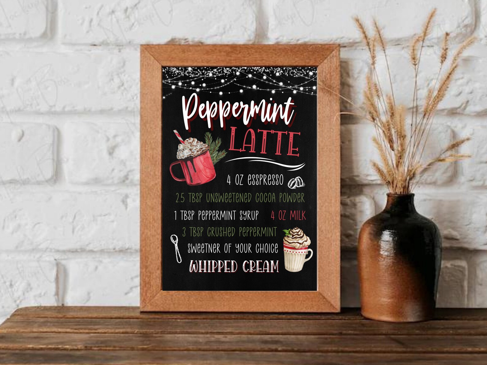 Christmas Coffee Bar Sign Hot Cocoa Sign Hot Chocolate - Etsy