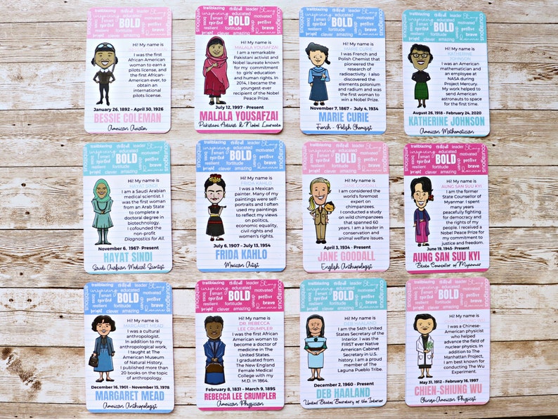 Women's History Month Printable Flashcards | Homeschool Curriculum ...