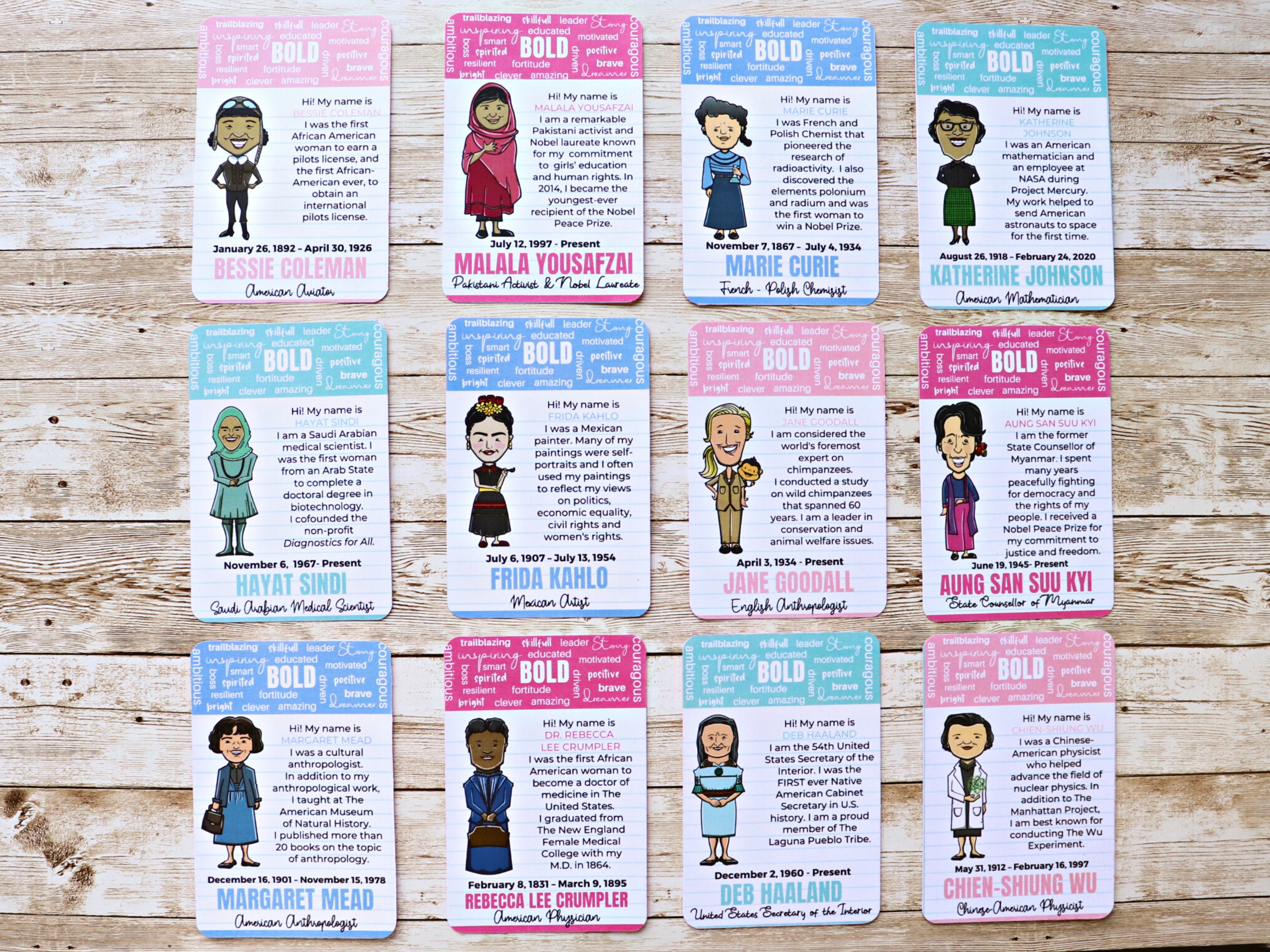 Women's History Month Printable Flashcards | Homeschool Curriculum ...