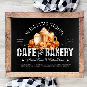 Pumpkin Coffee Bar Sign | Hot Cocoa Sign | Pumpkin Spice Latte | Fall ...