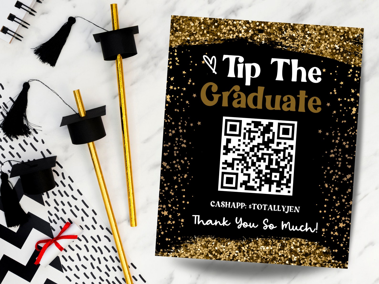 Graduation Party Sign Graduation Gift Sign QR Code Sign | Etsy