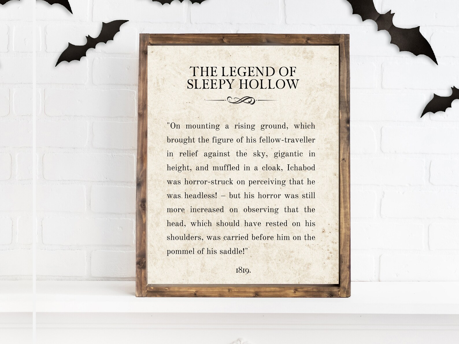 The Legend of Sleepy Hollow | Halloween Book Page Print | Printable ...