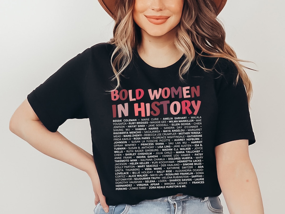 Women's History Month Shirt | Bold Women in History Tee | History ...