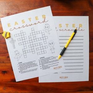 Bible Easter Activities | Biblical Easter Crossword | Easter Word ...