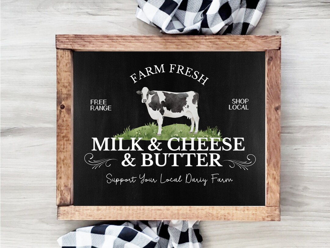 Farm Fresh Wall Art | Coffee Bar Sign | Farm Fresh Diary | Farmhouse ...