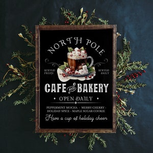 Hot Cocoa Bar Sign | Christmas Coffee Bar Sign | Hot Chocolate Bar ...