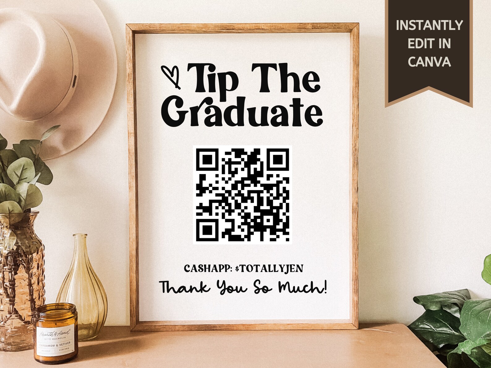 Graduation Gift Sign Graduation Gift Sign QR Code Sign - Etsy