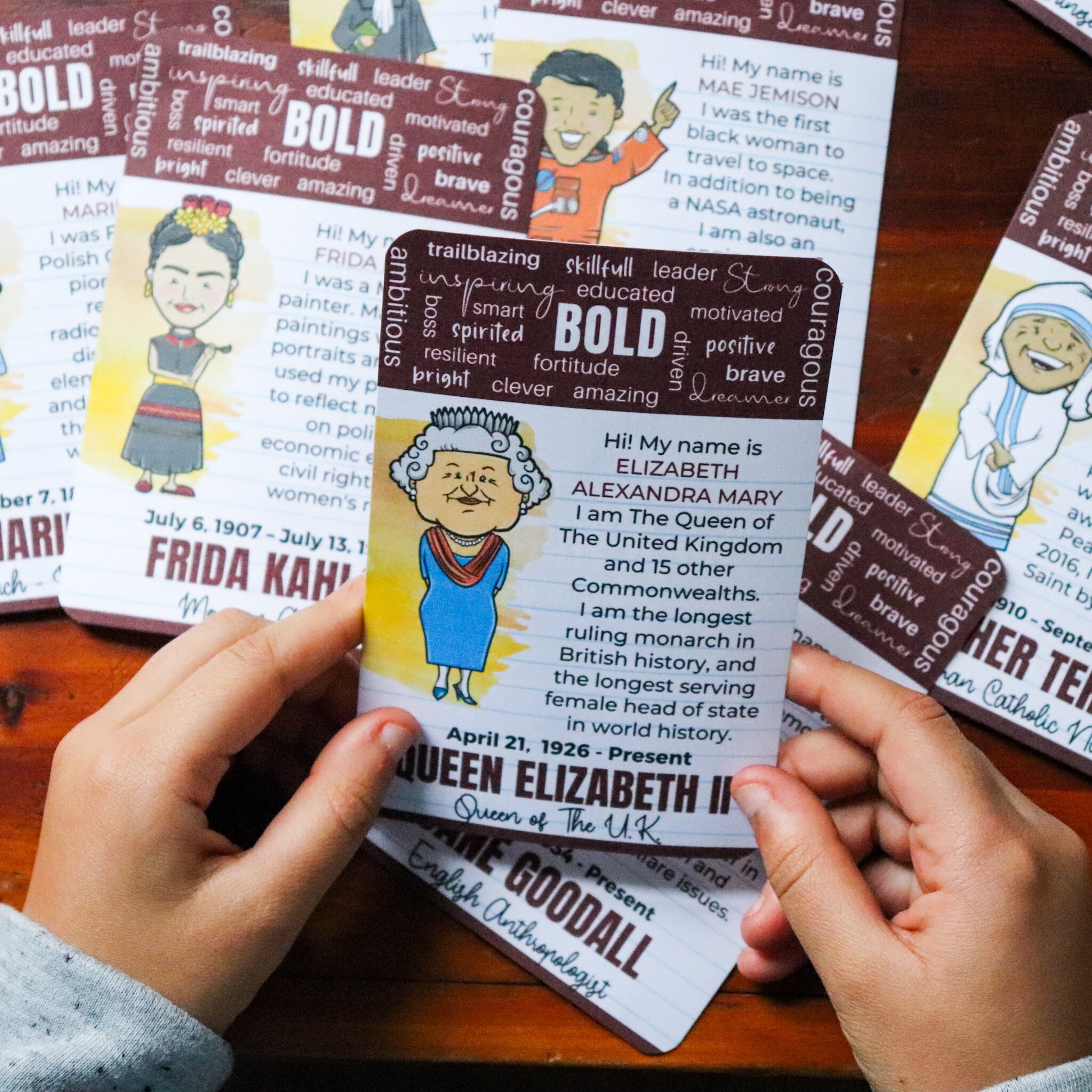 Women in History Flash Cards Educational Resources | Etsy