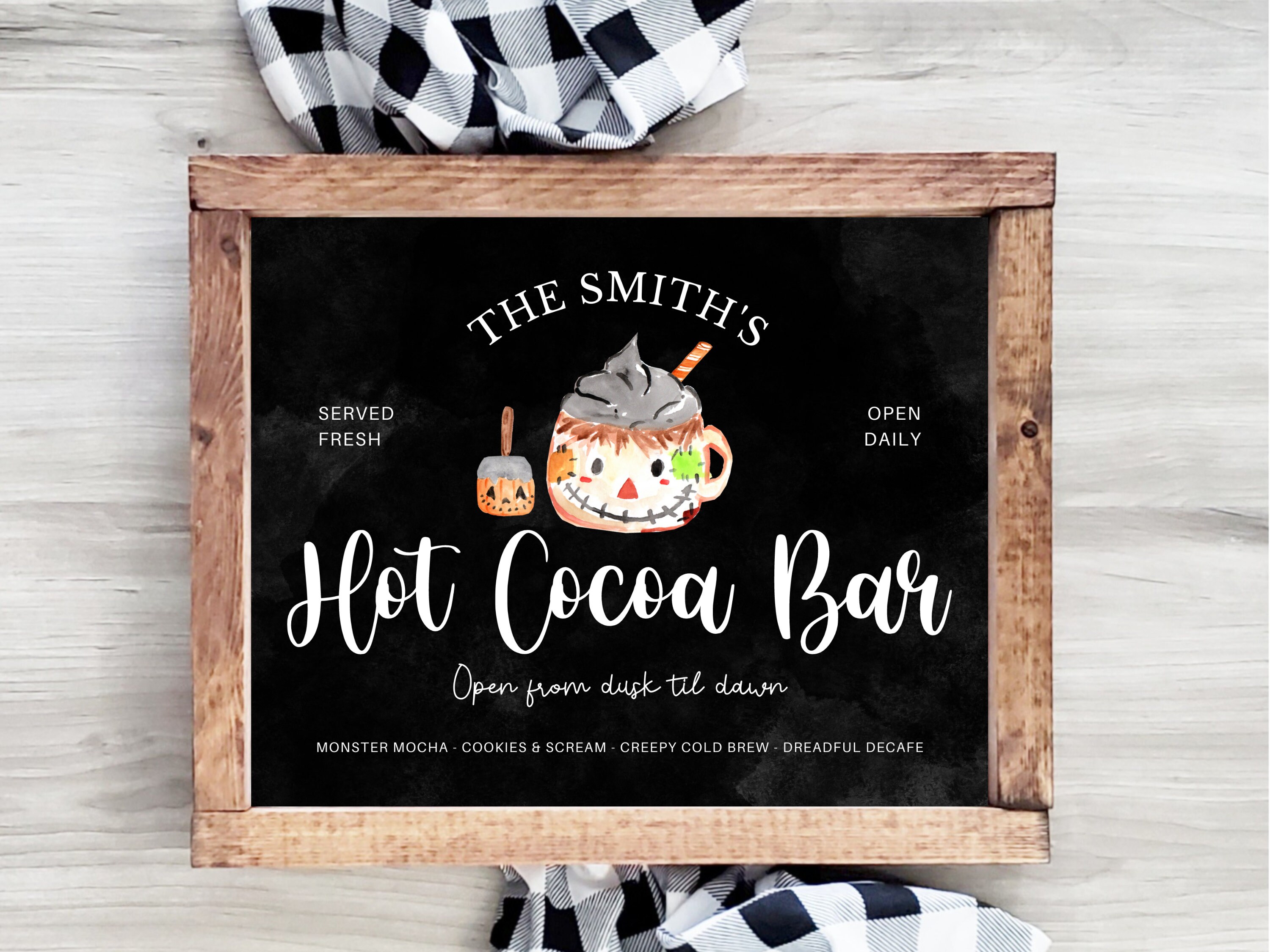 Halloween Coffee Bar Sign All Hallows Eve Decor Halloween | Etsy