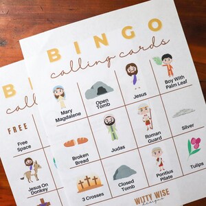 Bible Easter Bingo | Printable Easter Kids Activities | Easter Bible ...