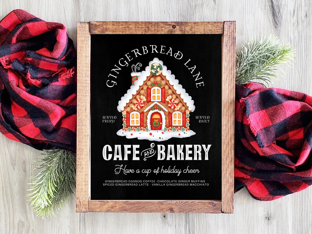 Christmas Coffee Bar Sign | Gingerbread Decor | Hot Cocoa Sign ...