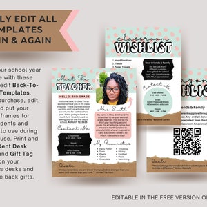 Meet the Teacher Template | Back to School Newsletter | Student Gift ...