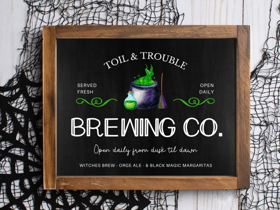 Halloween Coffee Bar Sign Halloween Decor Printable Wall | Etsy