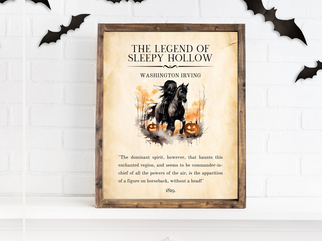 The Legend of Sleepy Hollow | Halloween Book Page Print | Printable ...