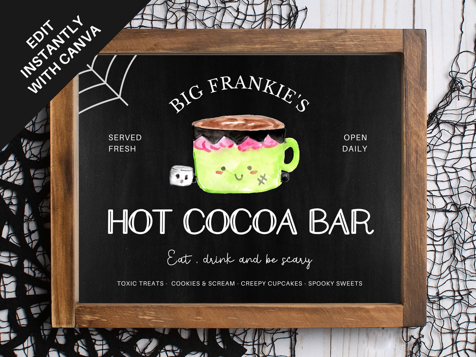 Halloween Printable Sign Spooky Decor Halloween Coffee Bar | Etsy