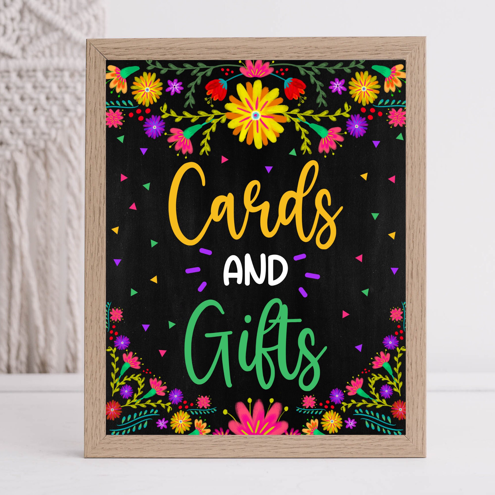 Cards and Gifts Sign | Fiesta Theme Party | Fiesta Bridal Shower ...