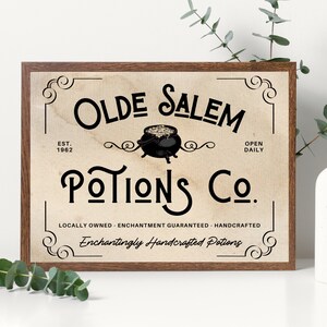 Halloween Potions Sign | Halloween Printable | Vintage Halloween Decor ...